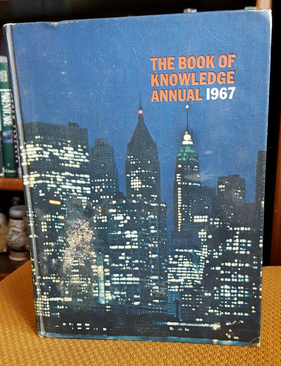 The Book of Knowledge Annual 1967 1966 History VTG Hardcover Grolier ...