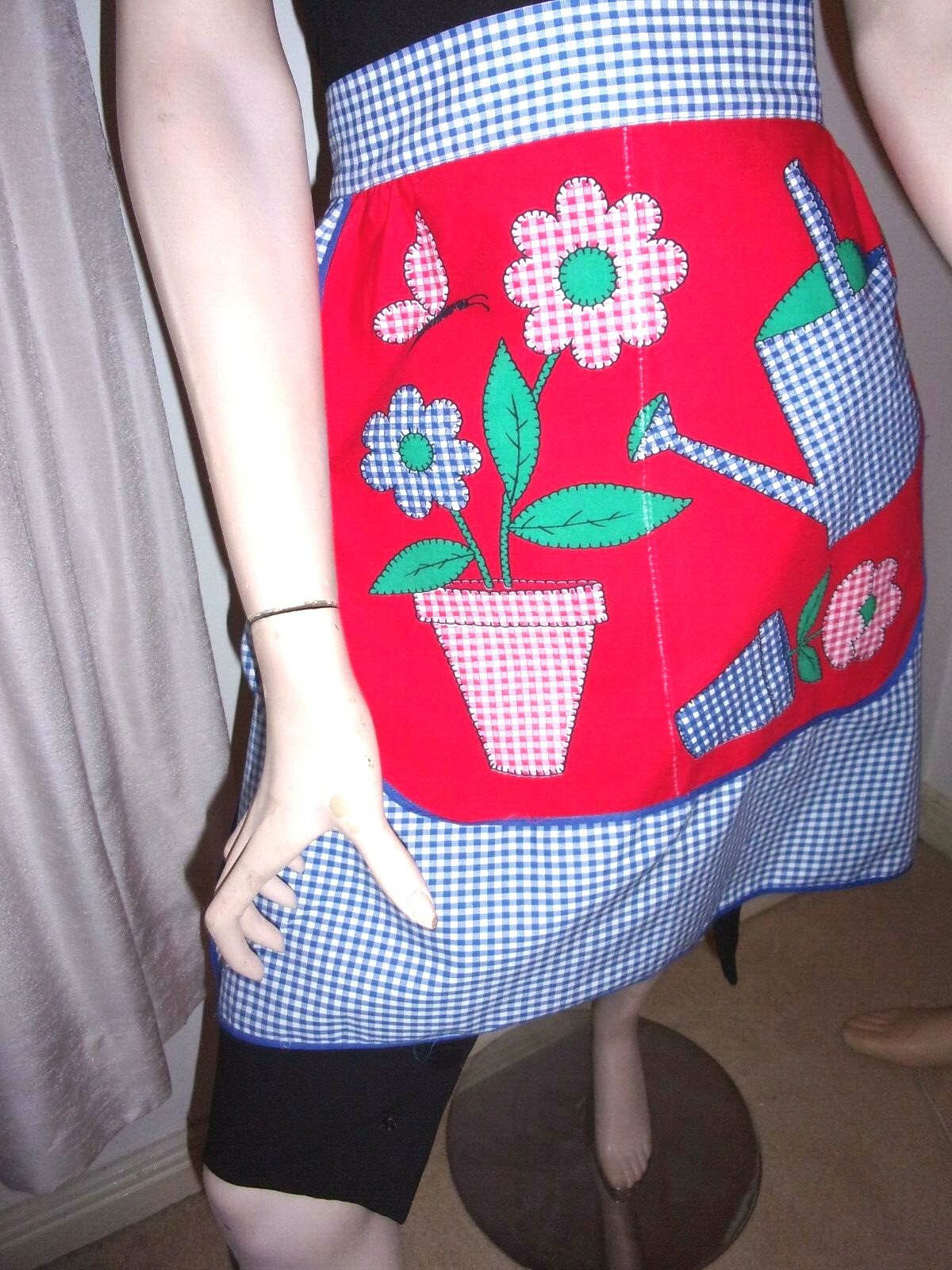 Original Unused 1960's M&S ( St Michael ) half apron with large pocket ...
