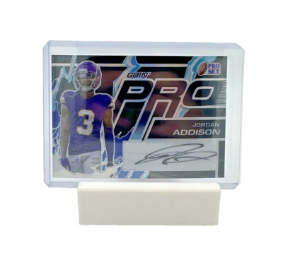 2023 Leaf Pro Set Metal JORDAN ADDISON Minnesota Vikings Autograph Auto ...