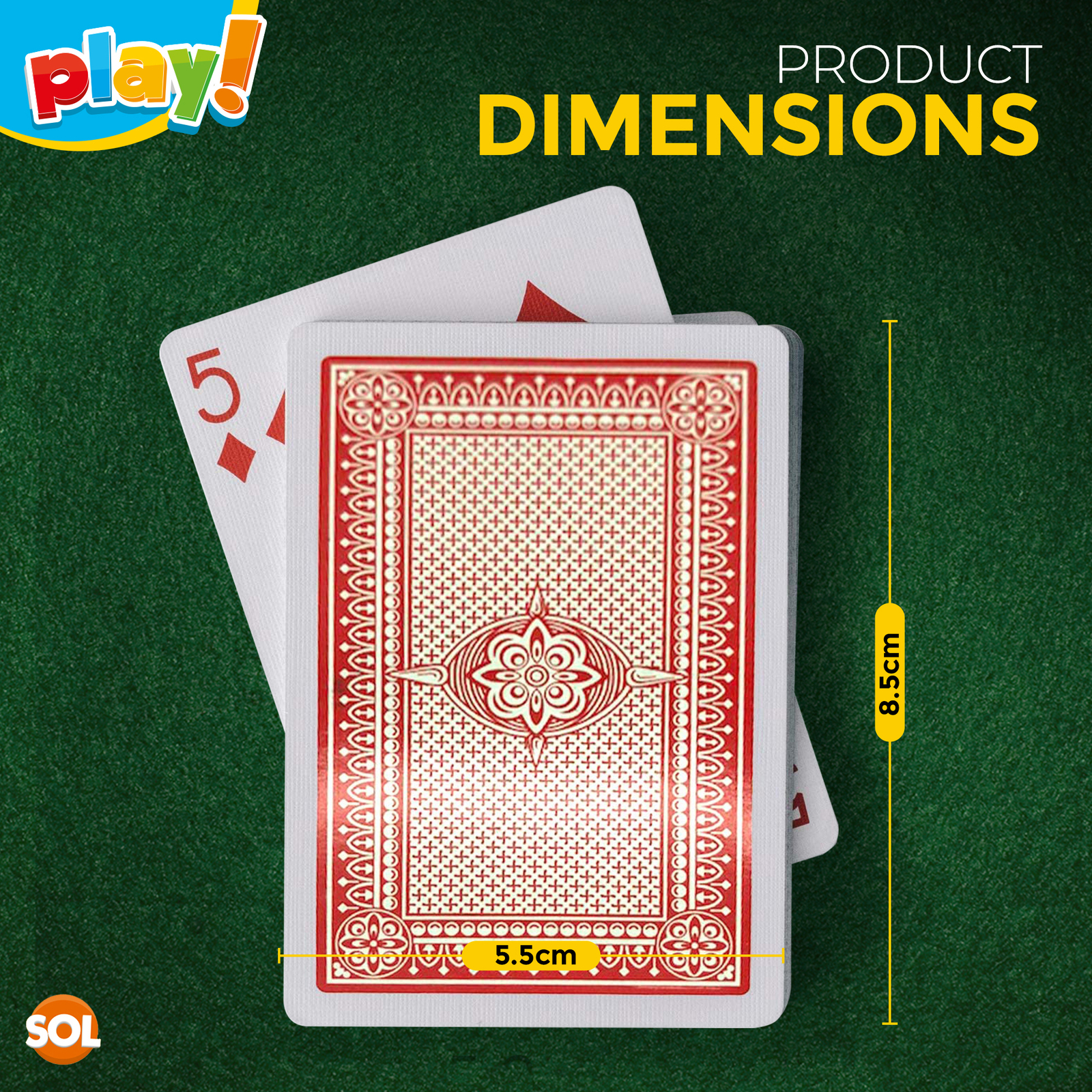 2 Pack Playing Cards Traditional Plastic Coated Deck Professional Poker ...