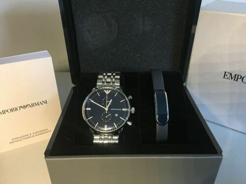 Emporio Armani Men's Watch and Bracelet Gift Box Set - AR80013 | eBay