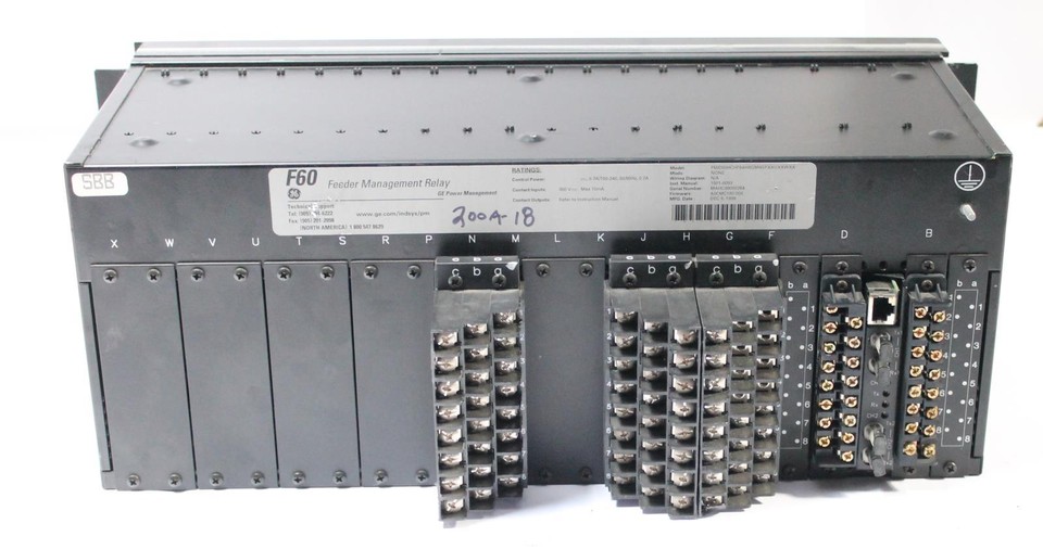 GE Multilin F60 Feeder Relay w 6G DIGITAL CONTROL I/O, CTVT, CPU ...