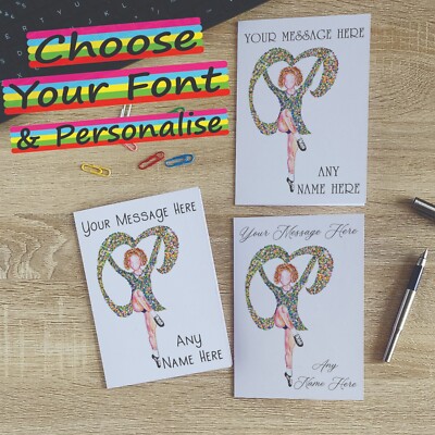 Custom Irish Dance Card, Personalised Dancing Greetings Card - Add Name ...