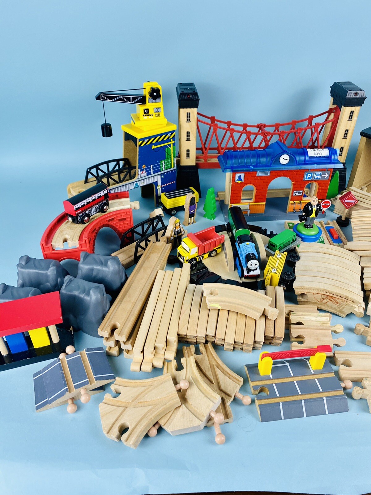 Lot Thomas The Train Engine Trackmaster Set Station Bridge Sounds Shed ...