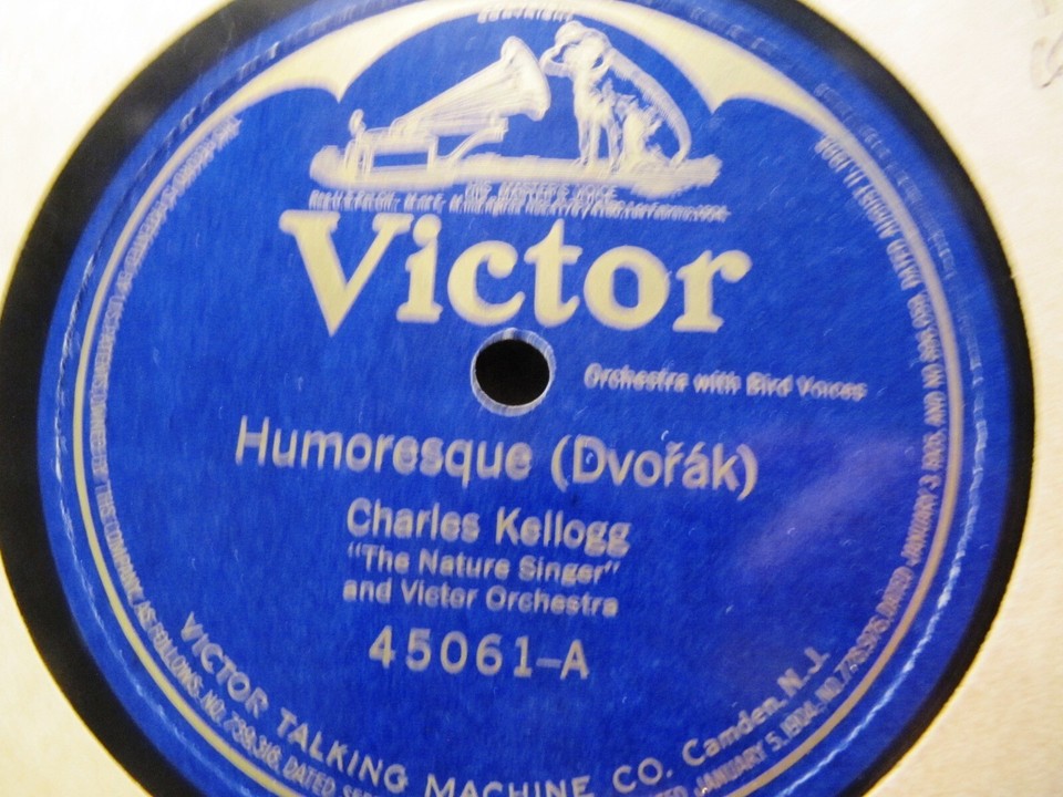 1915 Bird Imitator Charles Kellogg BERGER Amoureuse Valse / Humoresque VIC 45061 | eBay