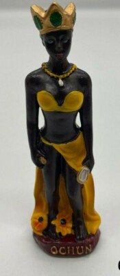 4." Orisha Oshun Statue Ochun Snteria Yoruba Lucumi 7 African Powers ...