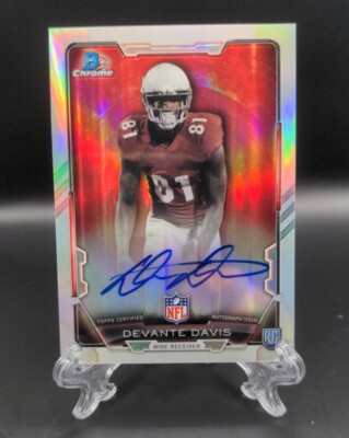 2015 Bowman Chrome Rookie Autographs Refractors #RCRADD Devante Davis ...