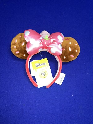 Disney Parks Minnie Mouse Strawberry Cupcake Munchlings Ears Headband ...