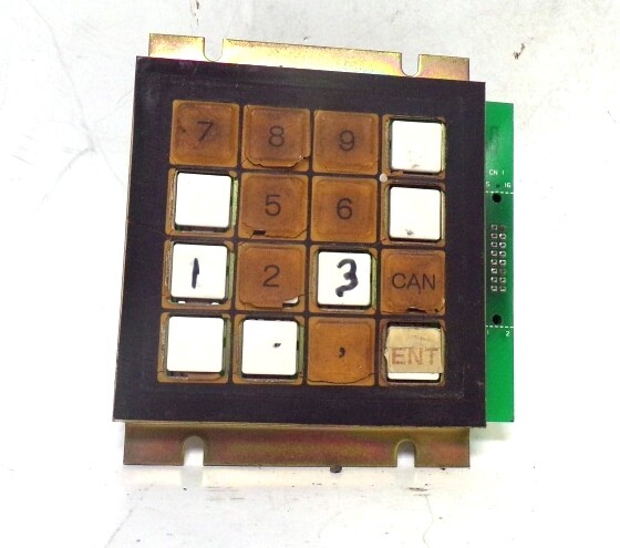 CIRCUIT BOARD AB12C-0094 F3296178(3) W/ NUMBER KEYPAD 4-11/16"X 4-3/16 ...