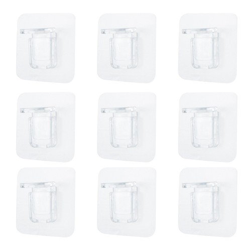 20 Pcs Partition Holder Plastic Shelf Clips Adhesive Support Pegs | eBay