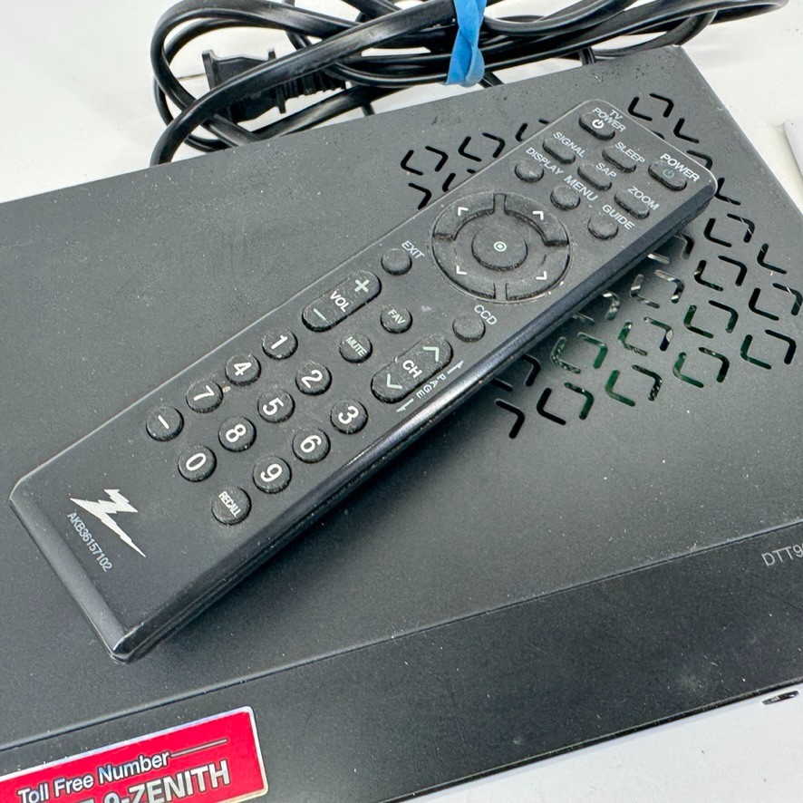 Zenith Digital TV Converter Box DTT901 Antenna Tuner Converter w ...