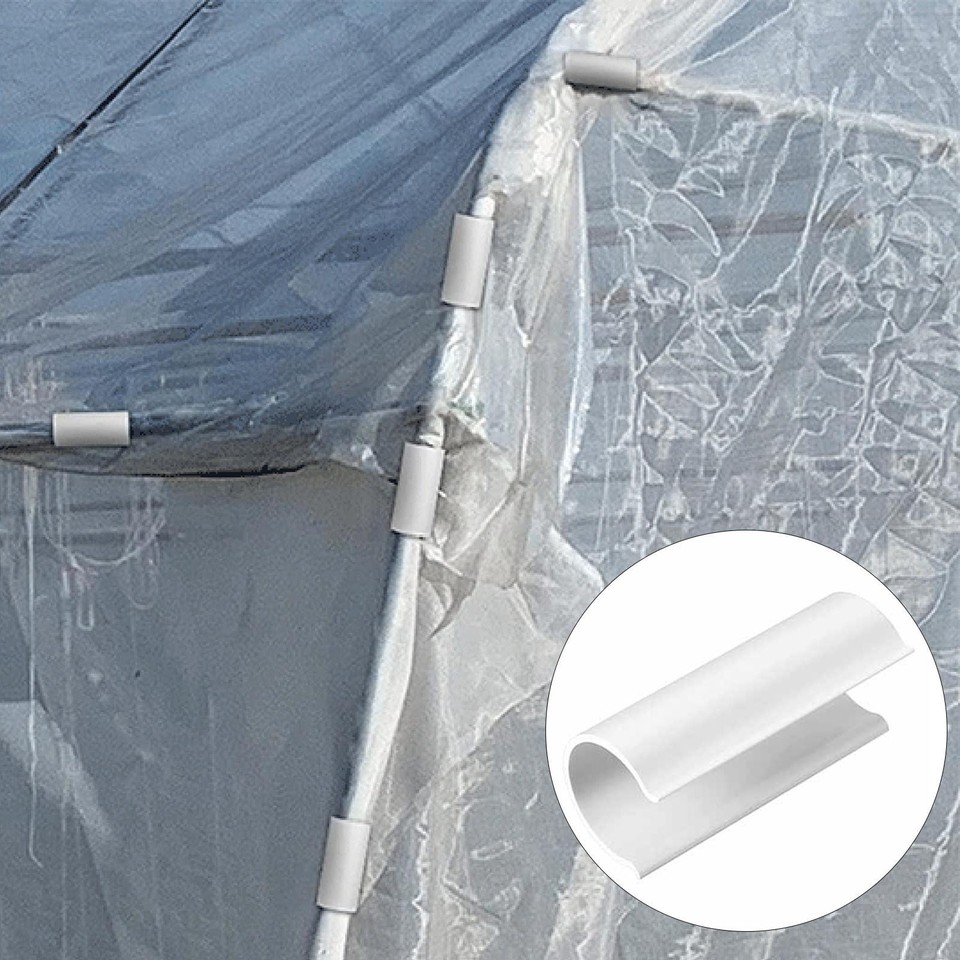 32 Clips for Easy Attachment of Row Covers in For PVC Pipe Greenhouses ...