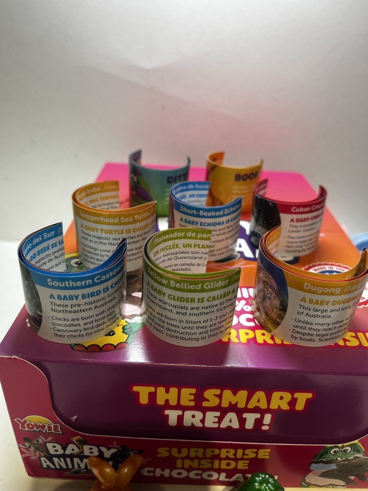 Yowie Baby Animal Yowies x 8 with papers and egg, Boof&ditty,dugong ...