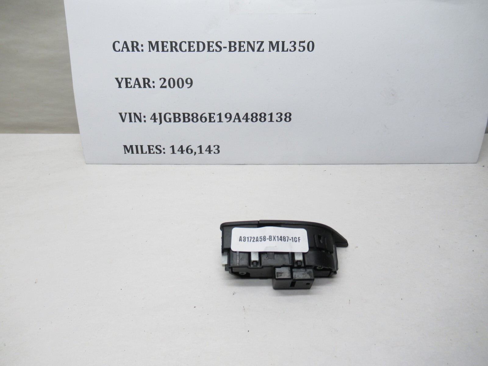 07 MERCEDES Gl450 Front Right Passenger Door Lock Control Switch ...