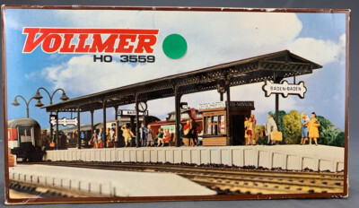 HO Vollmer 3559 Station Platform w/Cover & Accessories Kit NIB! HO4111 ...