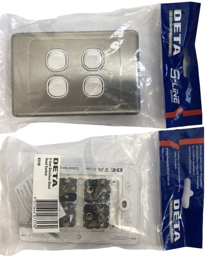 DETA S-Line Stainless Steel Quad Switch (6374B) | eBay
