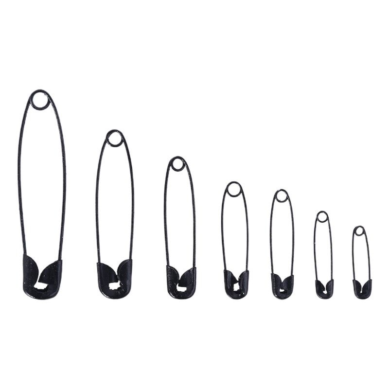 350pcs Assorted Size Safety Pins Metal Clips Brooch DIY Sewing Apparel ...