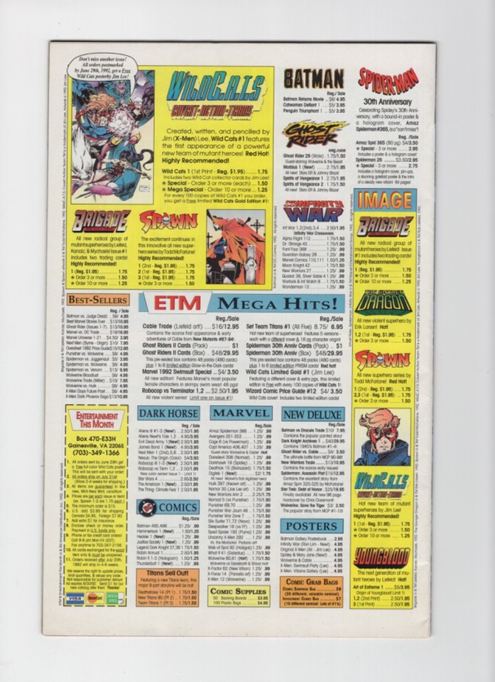 Spawn Comic Book #1, Image 1992, 1st Printing, Todd McFarlane Comic ...