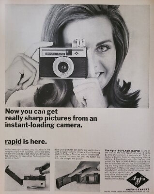 1965 Agfa-Gevaert Isoflash-Rapid Instant-Loading Camera Vintage Print ...