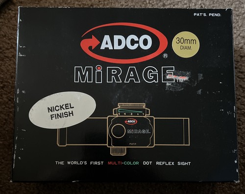 adco mirage competitor sight nickel finish * Box Only* | eBay
