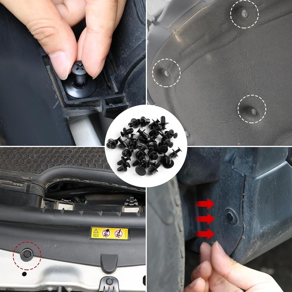 For Toyota Fixing Fastener Kit car Bumper Fender Liner Push Type ...