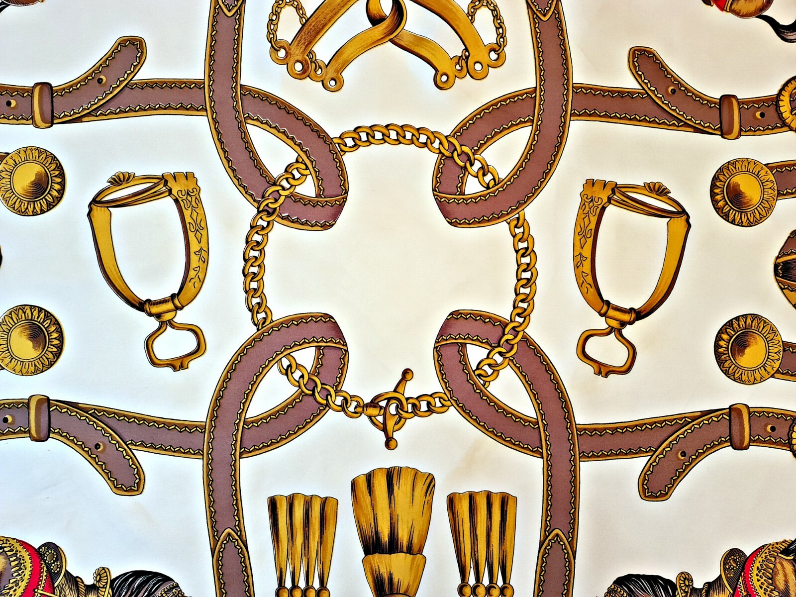 VINTAGE AUTHENTIC ROGER CASTEL PARIS EQUESTRIAN ART HORSE SILK 31 ...