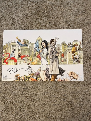 DC Vertigo FABLES Poster 11 X 17 Signed by BILL WILLINGHAM - READ DESCRIPTION | eBay