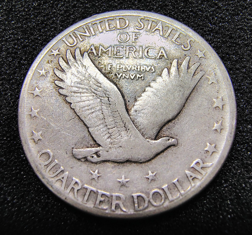 1926-D Standing Liberty Quarter 25C - Denver - VG-F Condition - Light ...