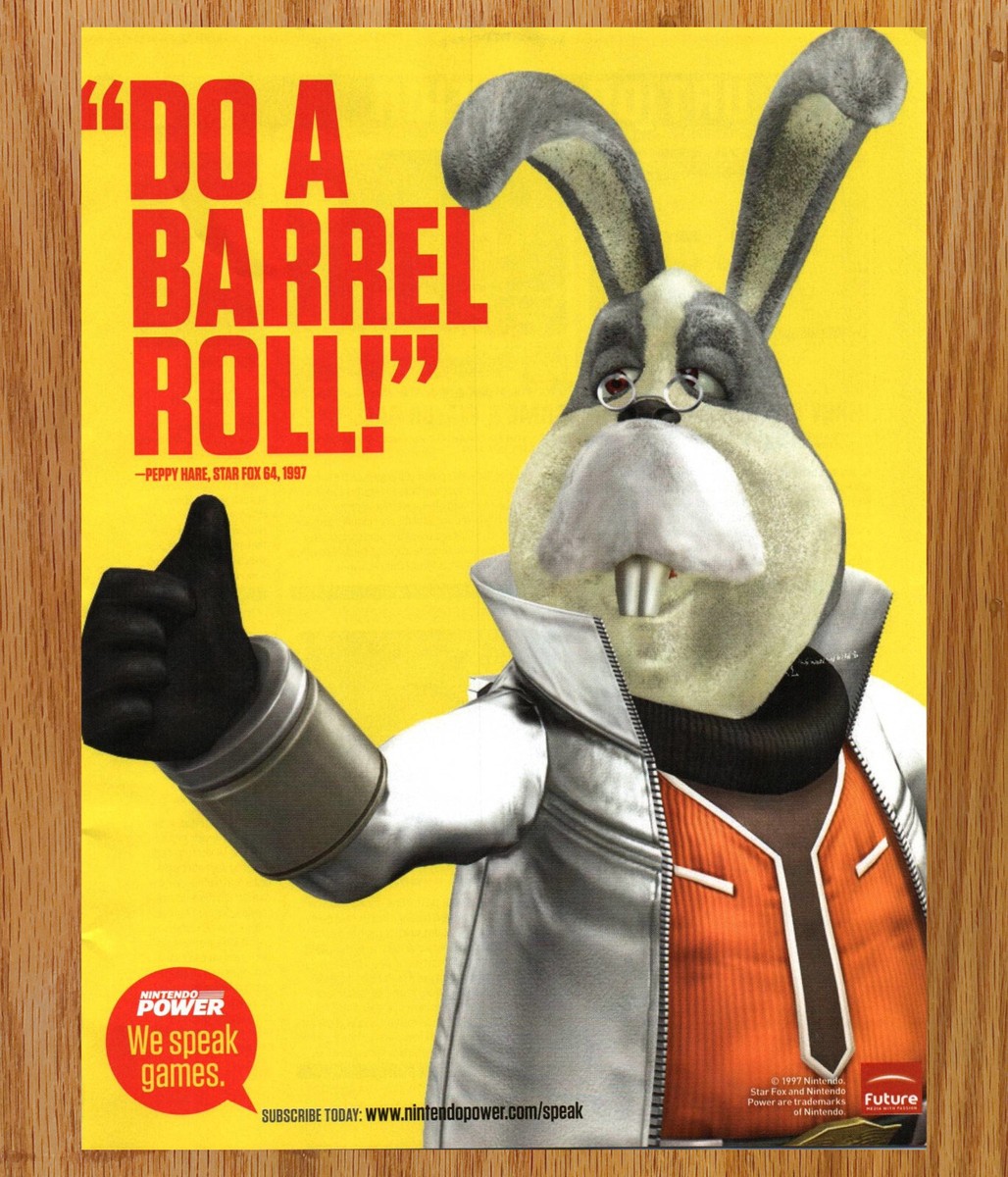 Young Peppy Hare Rare Starfox C0609 Peppy Hare Rabbit TAKARA Plush 8"