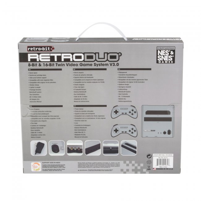 NES SNES Retro Duo Retro-Bit 2-in-1 System FC Game Twin Console (NEWEST ...