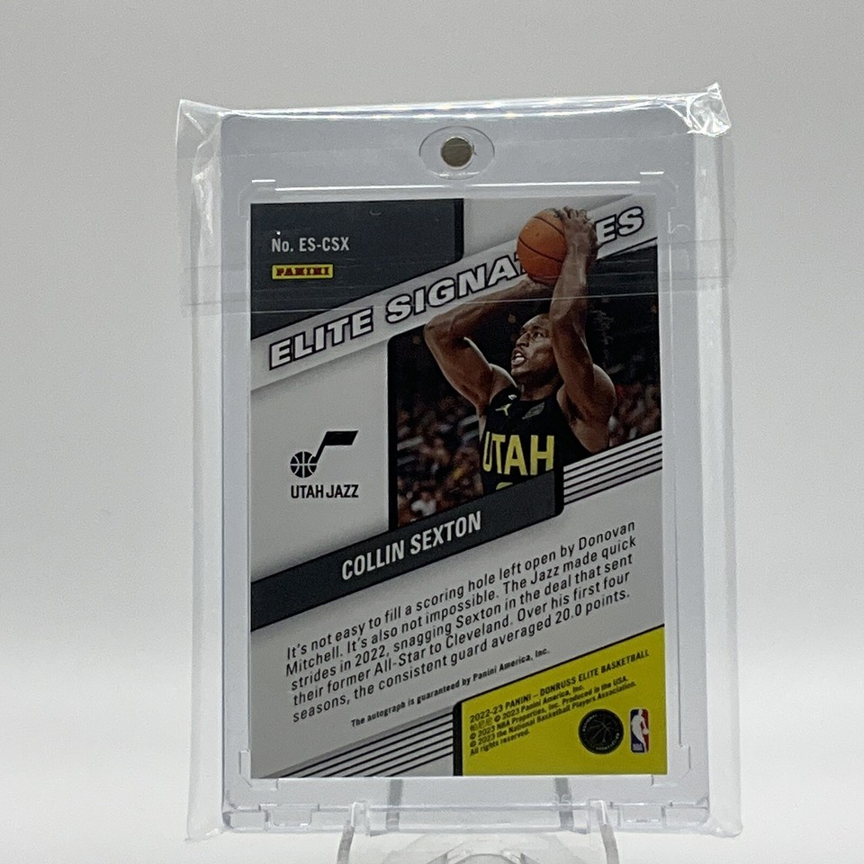2022-23 Donruss Elite Collin Sexton Elite Signatures On Card Auto ES ...
