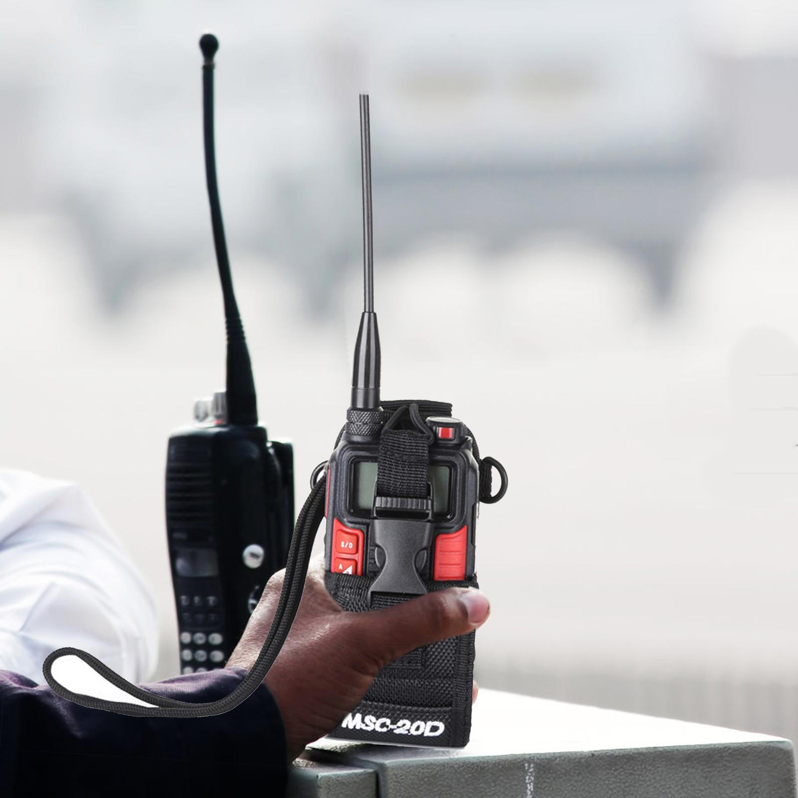 MSC-20D Nylon Waist Bag Holster Carry Case For BaoFeng UV-5R UV-9R BF ...