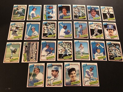 1980 Topps SEATTLE MARINERS Complete TEAM Set BRUCE BOCHTE Bobby ...