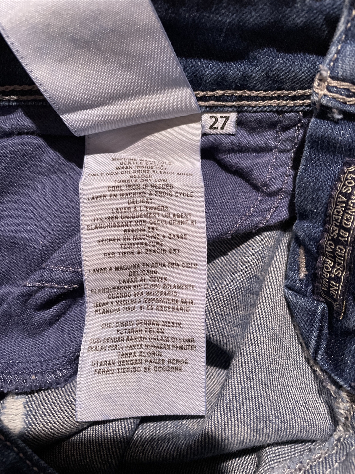 Guess Los Angeles Starlet Straight Legs Blue Womens J… - Gem