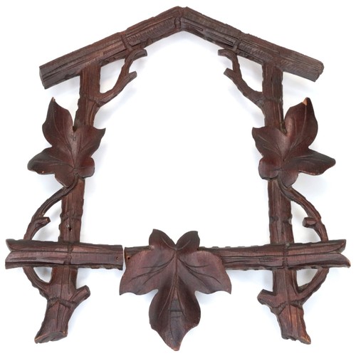 Cuckoo Clock Case Front Frame w/Leaves 13 Inches Tall - Antique - VS257 ...
