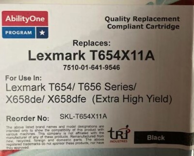 New ! Extra High Yield Toner for Lexmark E654 T656 X658de X658dfe T654 ...