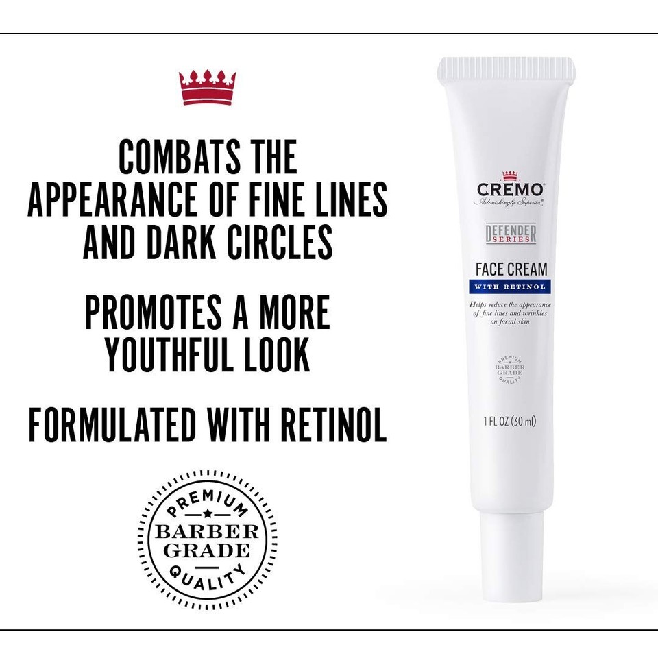 Cremo Face Cream with Retinol, Defender Series, 1 Oz | eBay