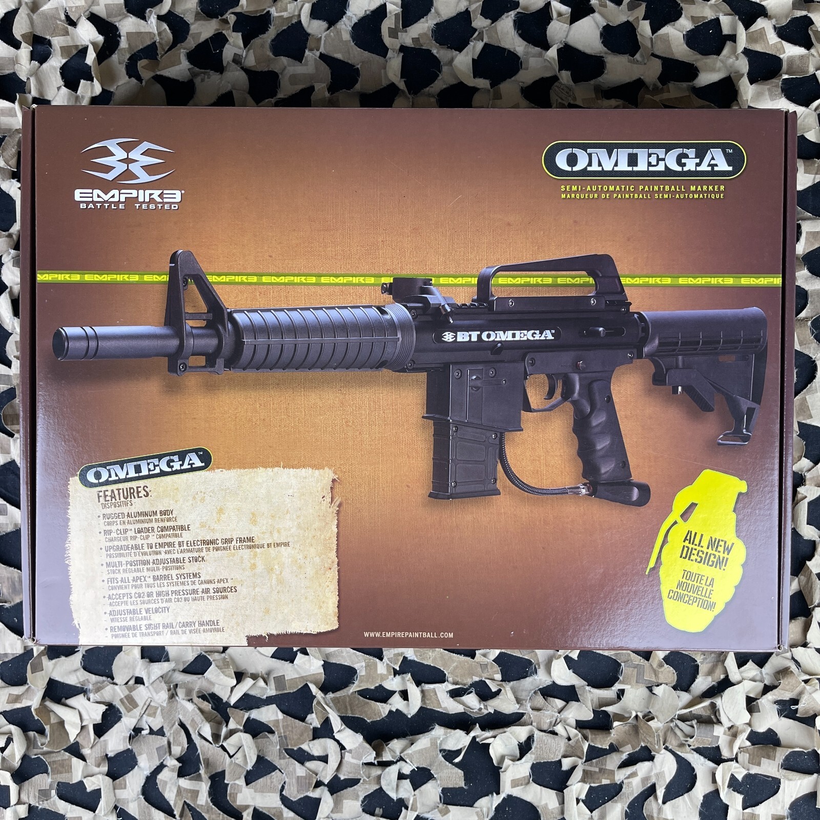 NEW Empire Battle Tested Omega Paintball Gun - Black | eBay