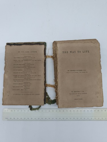 The Way to Life - Thomas Guthrie 1874 Book for restoration or history ...