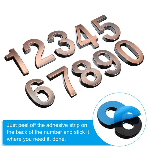 House Numbers 3D Mailbox Numbers 0-9 for Outside, 10Pcs Numbers ...