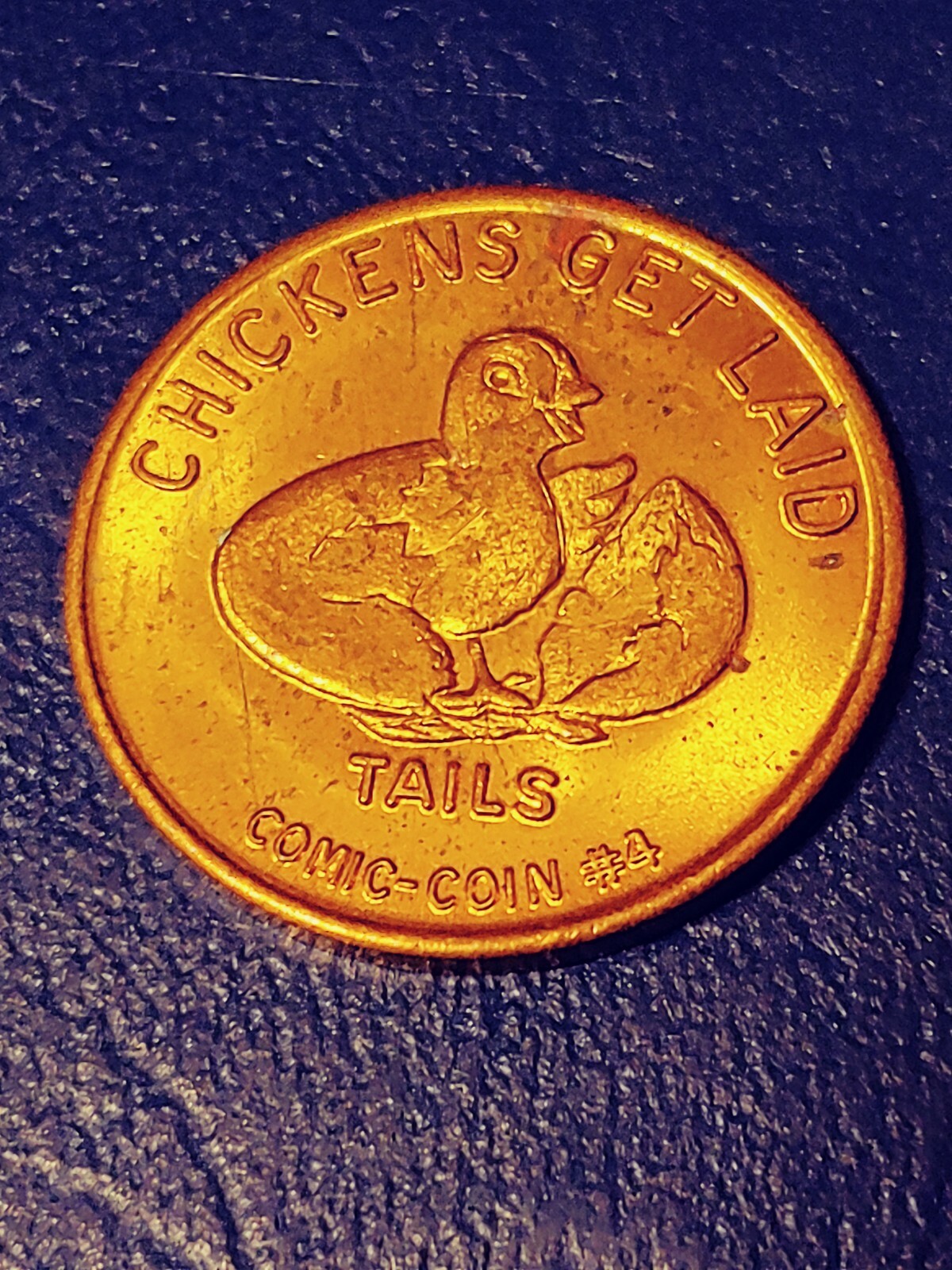 "Chickens Get Laid...People Do Too" Novelty Risque Comic Flipper Coin ...