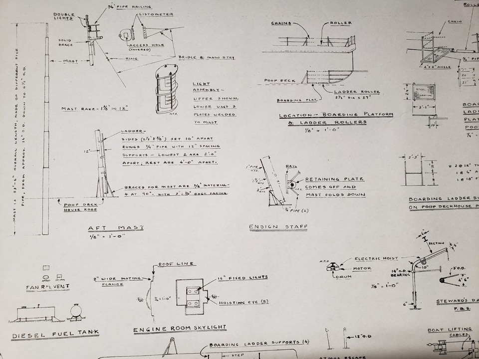 S.S. Edmund Fitzgerald-Hull No. 301 (Shipbuilder's Blueprints) Archer ...