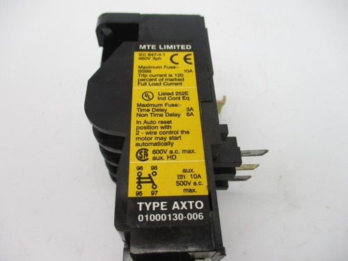 MTE LIMITED 01000130-006 AXTO 600VAC 10A NSNP | eBay