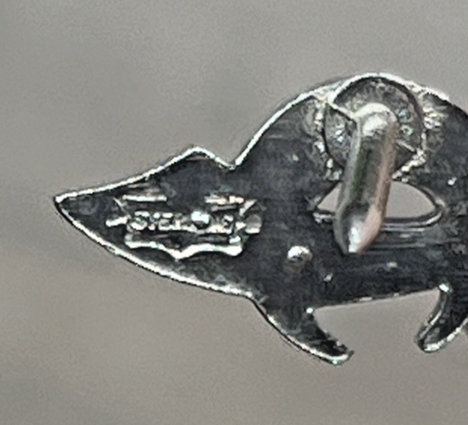 Vintage Sterling Shriners Masonic Scimitar Sword Rhinestone Tie Tac ...