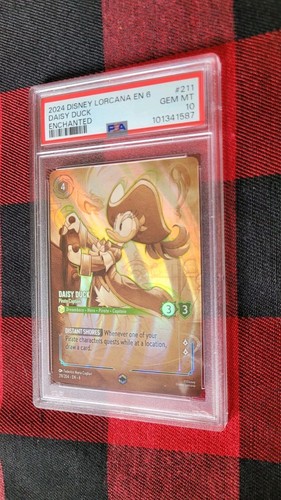 Daisy Duck Pirate Captain 211 Lorcana Card Enchanted Azurite Sea Disney PSA 10 | eBay