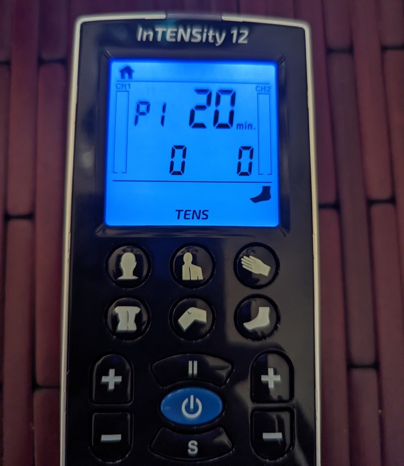 InTENSity 12 Digital TENS Unit Rechargeable Battery 12 PreSet Pain ...