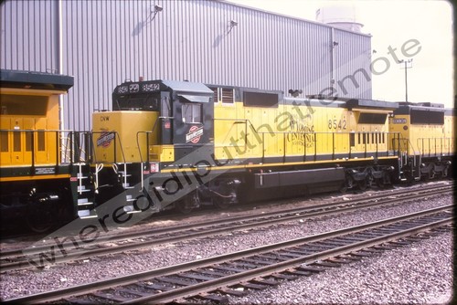 Original Slide Chicago & NorthWestern CNW 8542 GE C40-8 Proviso ILL 11-91 | eBay