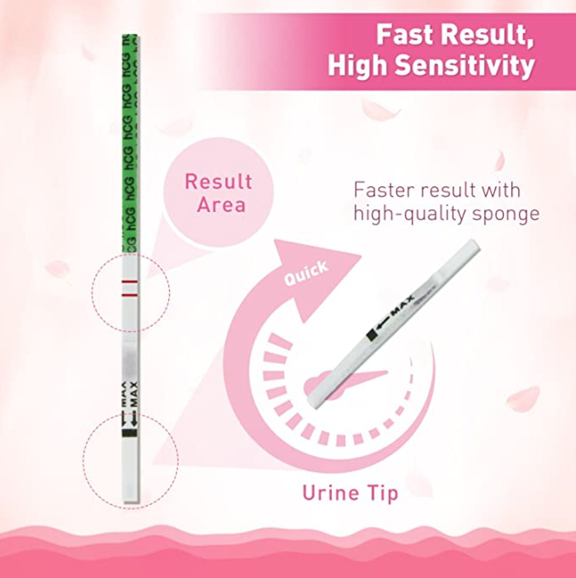 20 Early Pregnancy Tests hCG urine Strips Sensitive Fertility HPT Kit ...