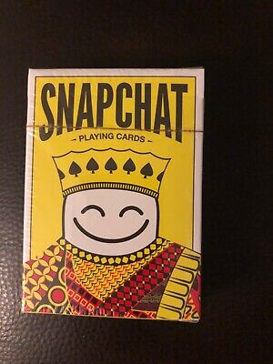 Snapchat Playing Cards GHOST Official Snapchat SEALED Game Rare Promo ...