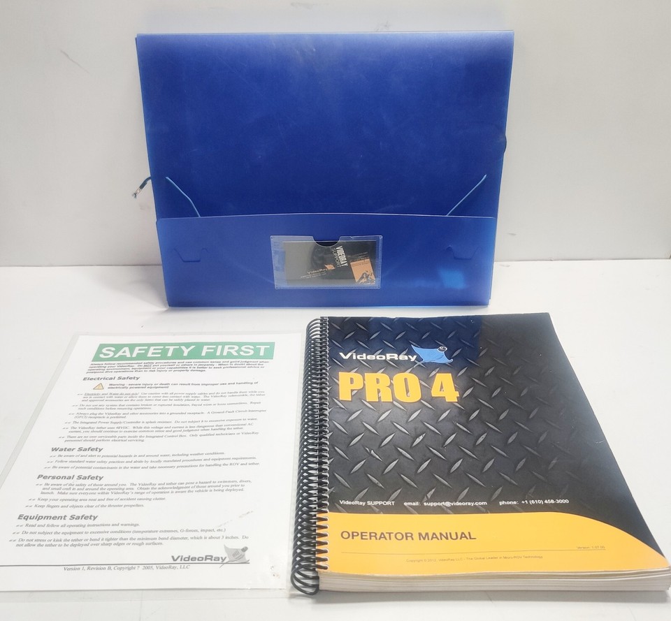 VideoRay Pro 4 ROV Underwater Submersible Vehicle Only – No Control Box ...